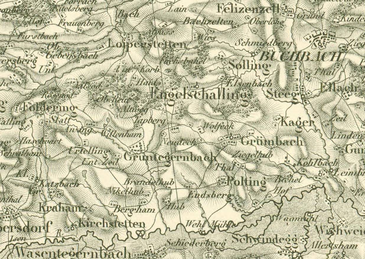 Grüntegernbach | Alte Landkarten